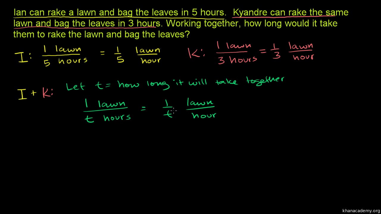 Solving Word Problems Involving Rational Equations And Inequalities