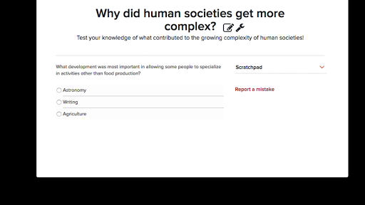 Why did human societies get more complex? (practice) | Khan Academy