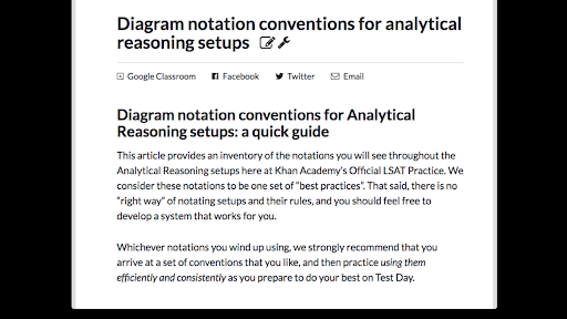 Diagram notation conventions for analytical reasoning setups (article ...