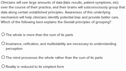 Sensory perception questions (practice) | Khan Academy