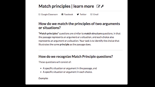 Match principles | Learn more (article) | Khan Academy