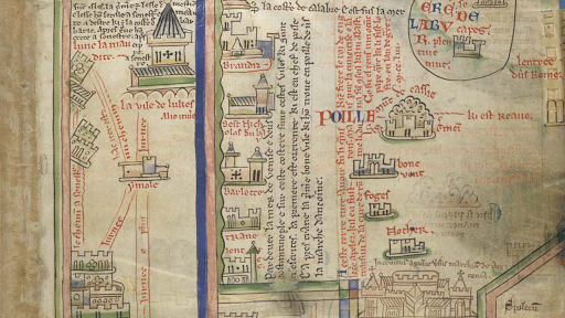 Matthew Paris’s itinerary maps from London to Palestine (article ...