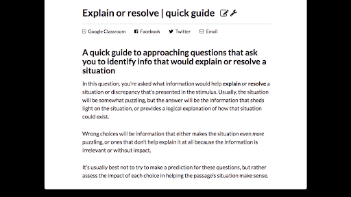 Explain or resolve | Quick guide (article) | Khan Academy