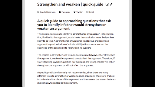Strengthen and weaken | Quick guide (article) | Khan Academy