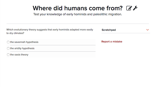 Where did humans come from? (practice) | Khan Academy