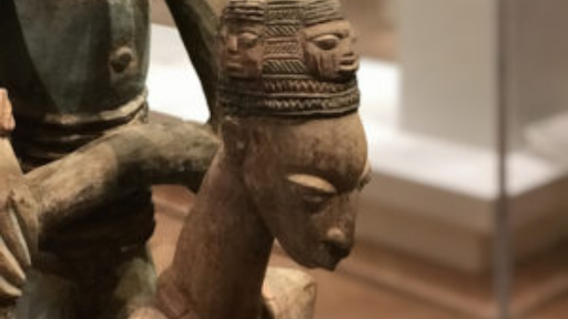 Olowe of Ise, Veranda Post of Enthroned King and Senior Wife (article ...