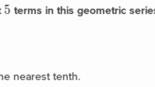 Finite geometric series (practice) | Khan Academy