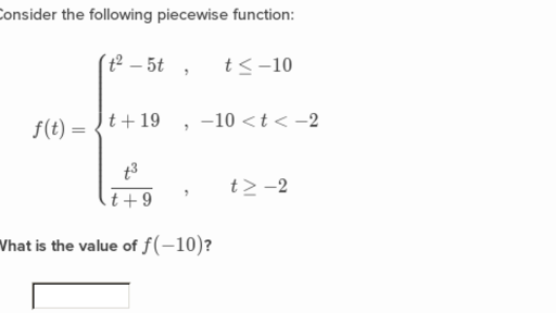 Evaluate Piecewise Functions Algebra practice Khan Academy