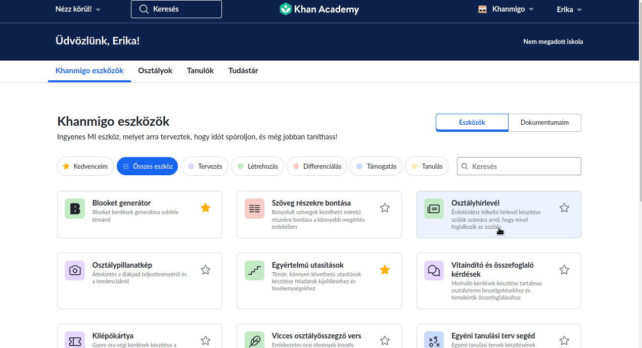 Milyen nyelveken érhetőek el a Khanmigo ingyenes tanári eszközei ...