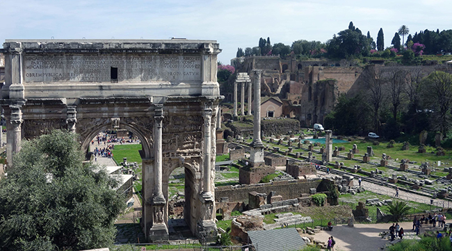 Aerial View Of The Forum