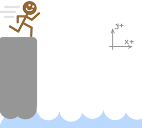 Stick Figures Jumping Off Cliffs